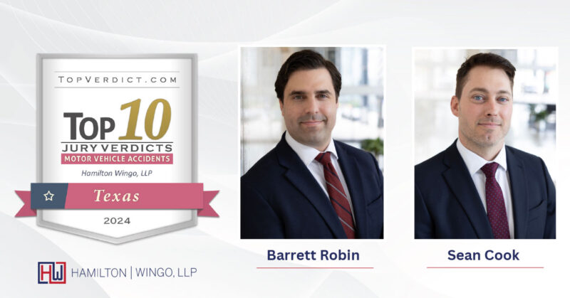 Hamilton Wingo Trial Win Recognized Among Top 10 Motor Vehicle Accident ...
